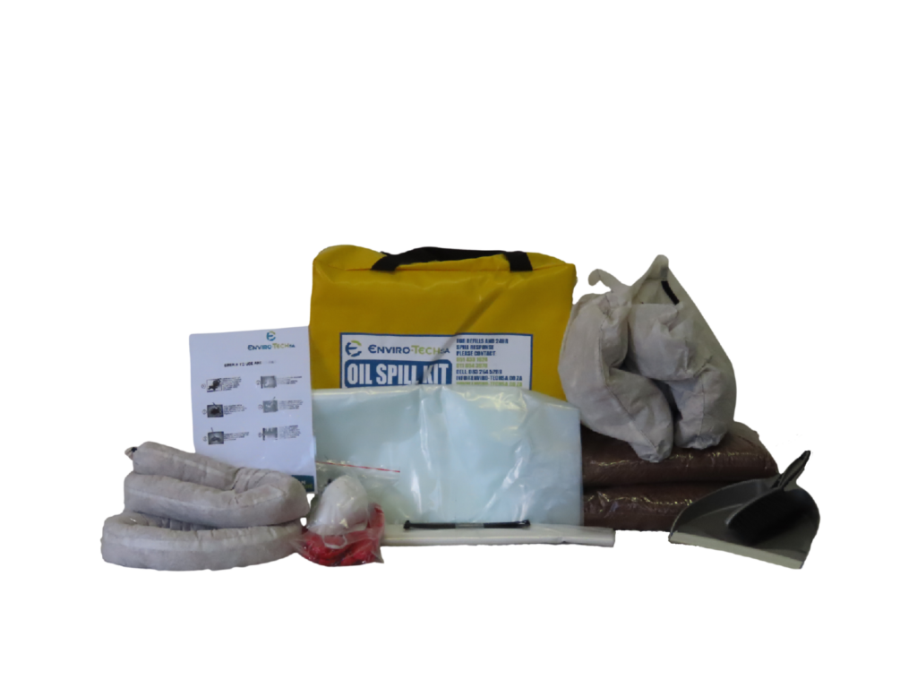 Oil/Fuel Spill Kit Complete – 100L PVC Carry Bag – Enviro-Tech SA